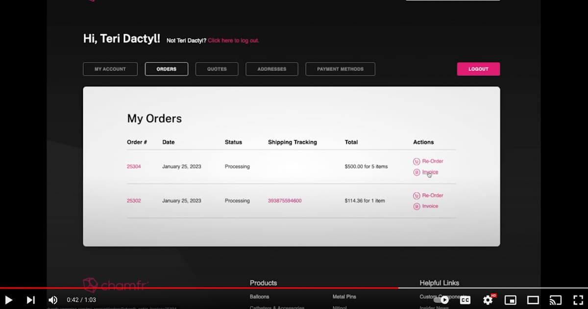 How To Access Your Invoice