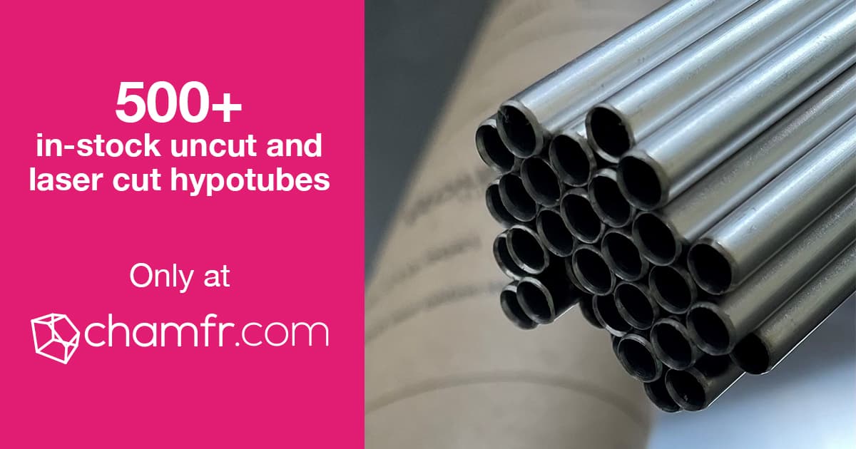 Largest offering of in-stock uncut and laser cut hypotubes in the industry