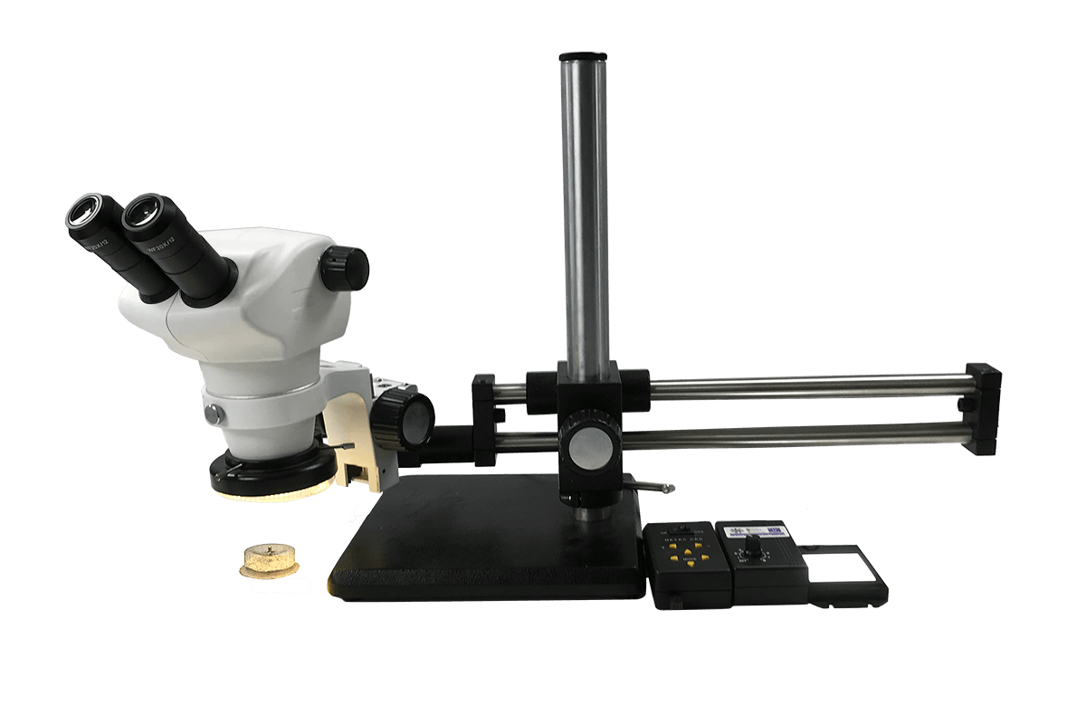 Dual Arm Boom Stand LED Microscope Unit 6 | 50X - 200X | 20X eye | 2X Lens
