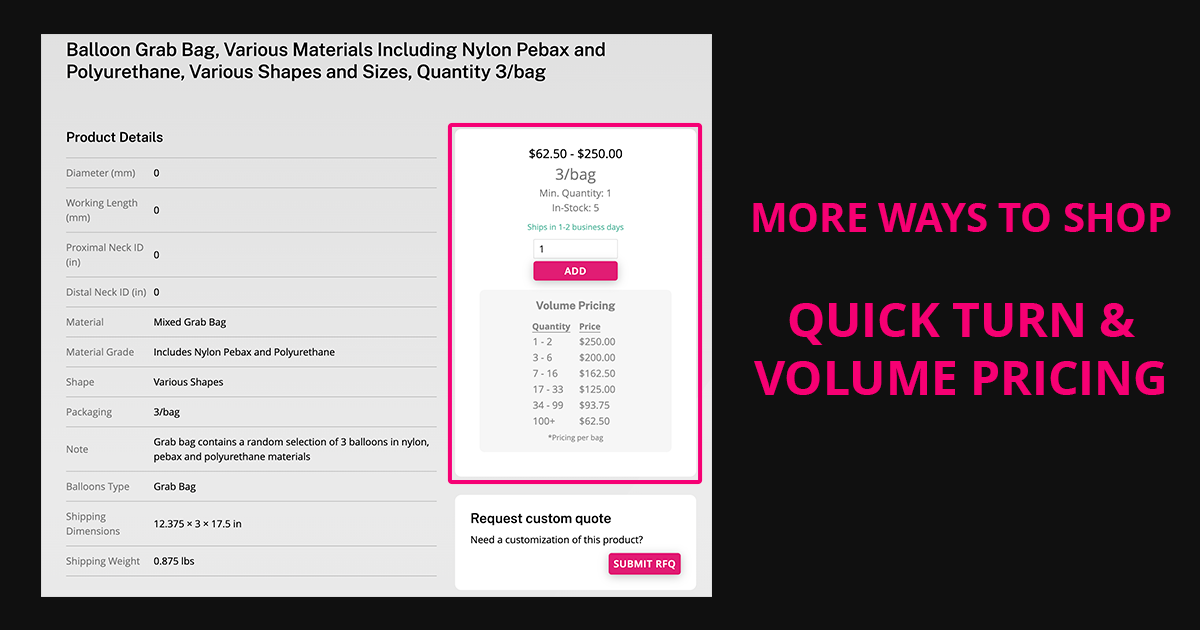 New Features to Help You Innovate Faster: Quick Turn & Volume Pricing